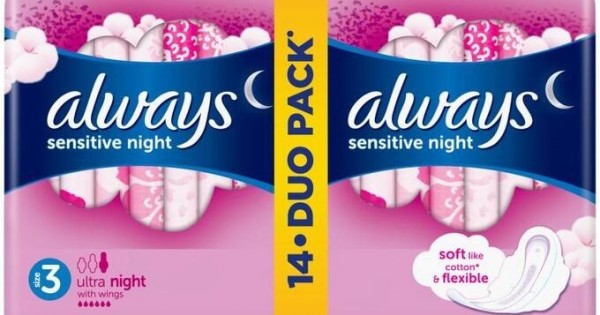 ALWAYS SENSITIVE ULTRA NIGHT DUO ULOŠCI A14 | Galen Pharm On-line