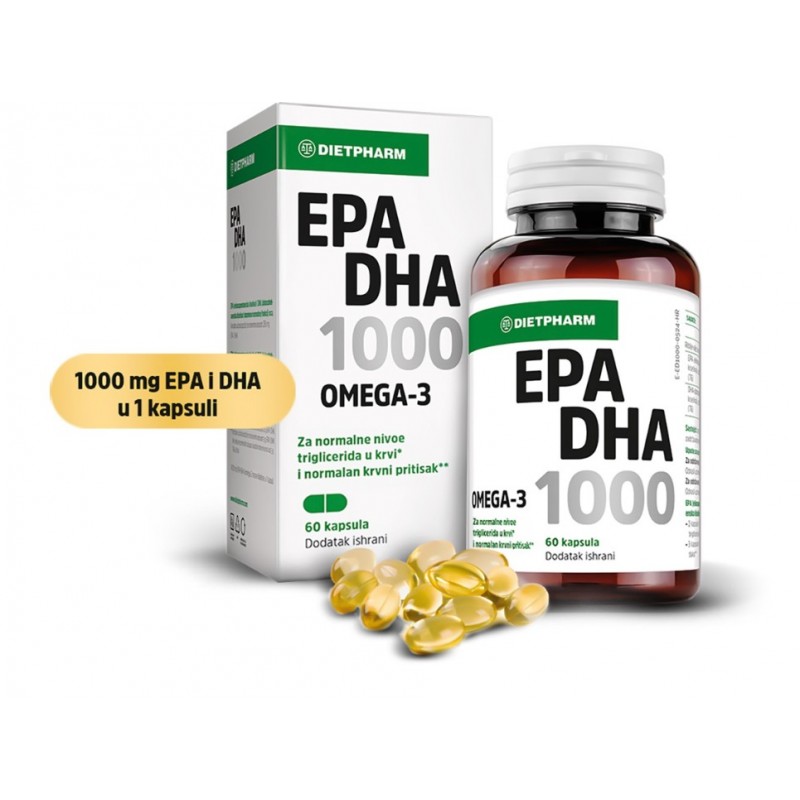DIETPHARM EPA DHA 1000MG CPS A60 - 40862 | Galen Pharm On-line