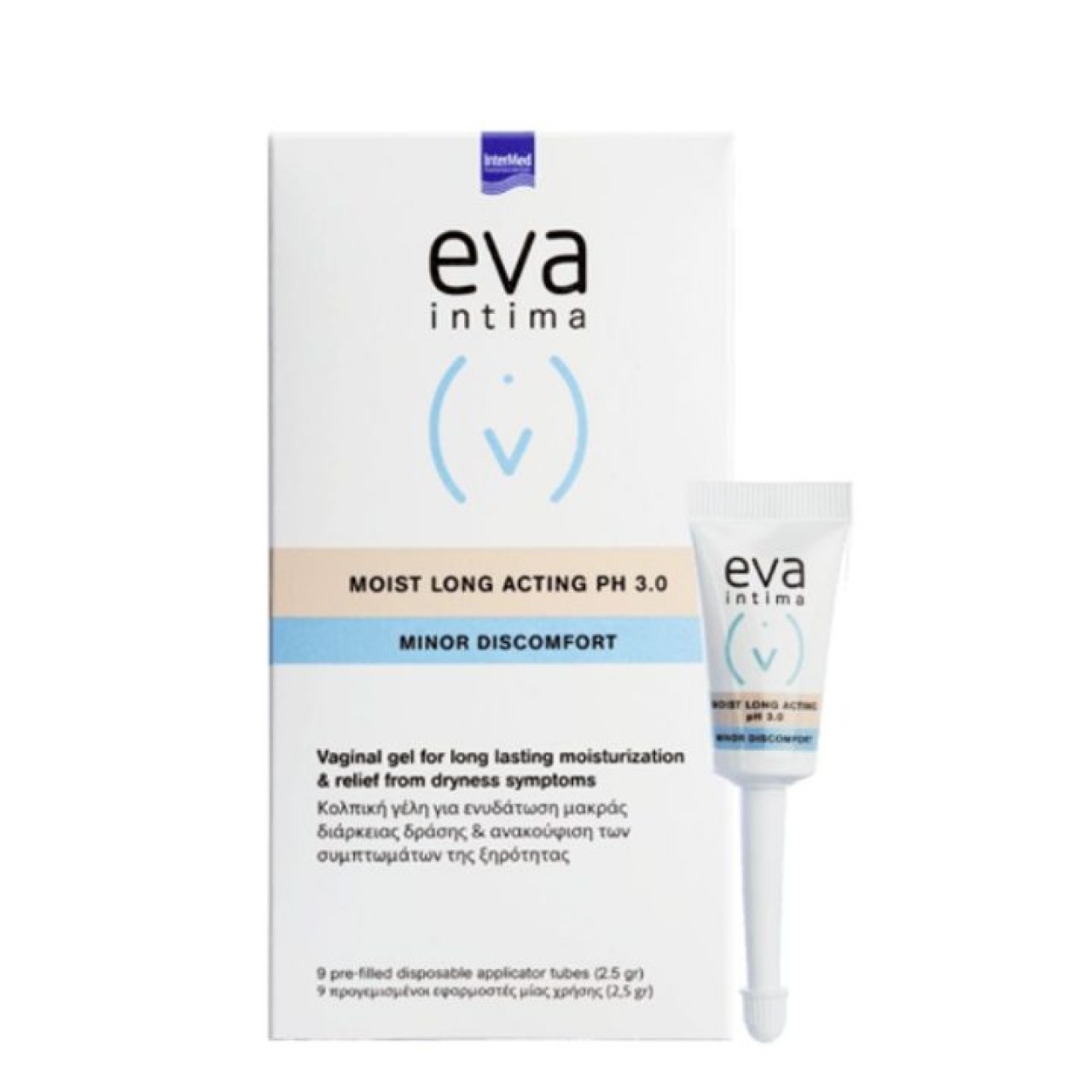 EVA INTIMA MOIST LONG ACTING GEL PH3,0 9X2,5G - 1122334480 | Galen ...