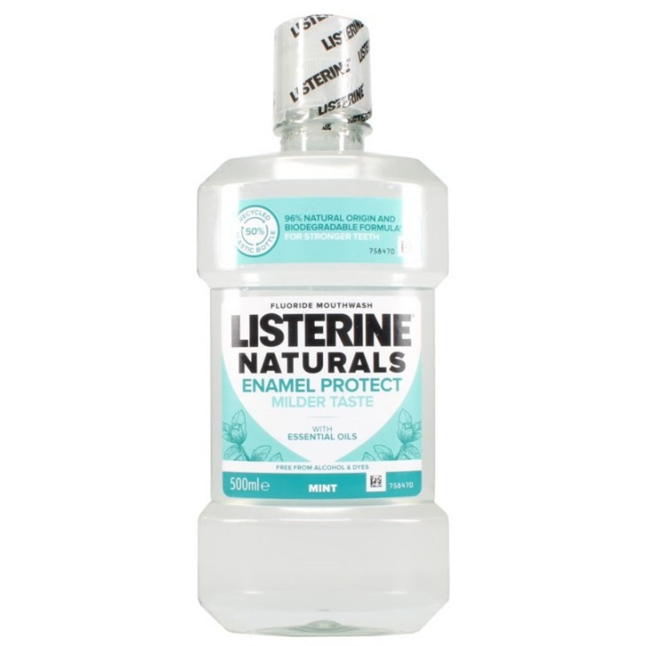 LISTERINE NATURAL ENAMEL PROTECT RASTVOR 500ML | Galen Pharm On-line