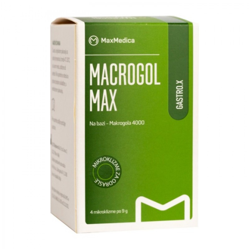MAXMED MACROGOL MAX MIKROKLIZME 4X9G | Galen Pharm On-line