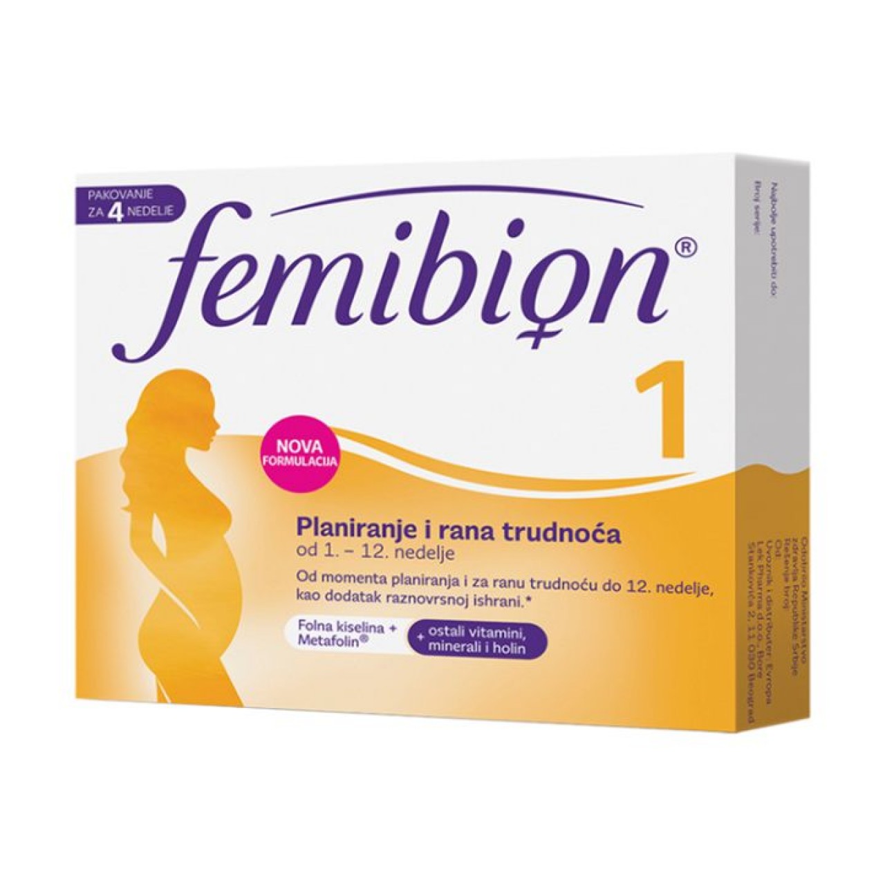 FEMIBION 1 TABLETE A28 | Galen Pharm On-line