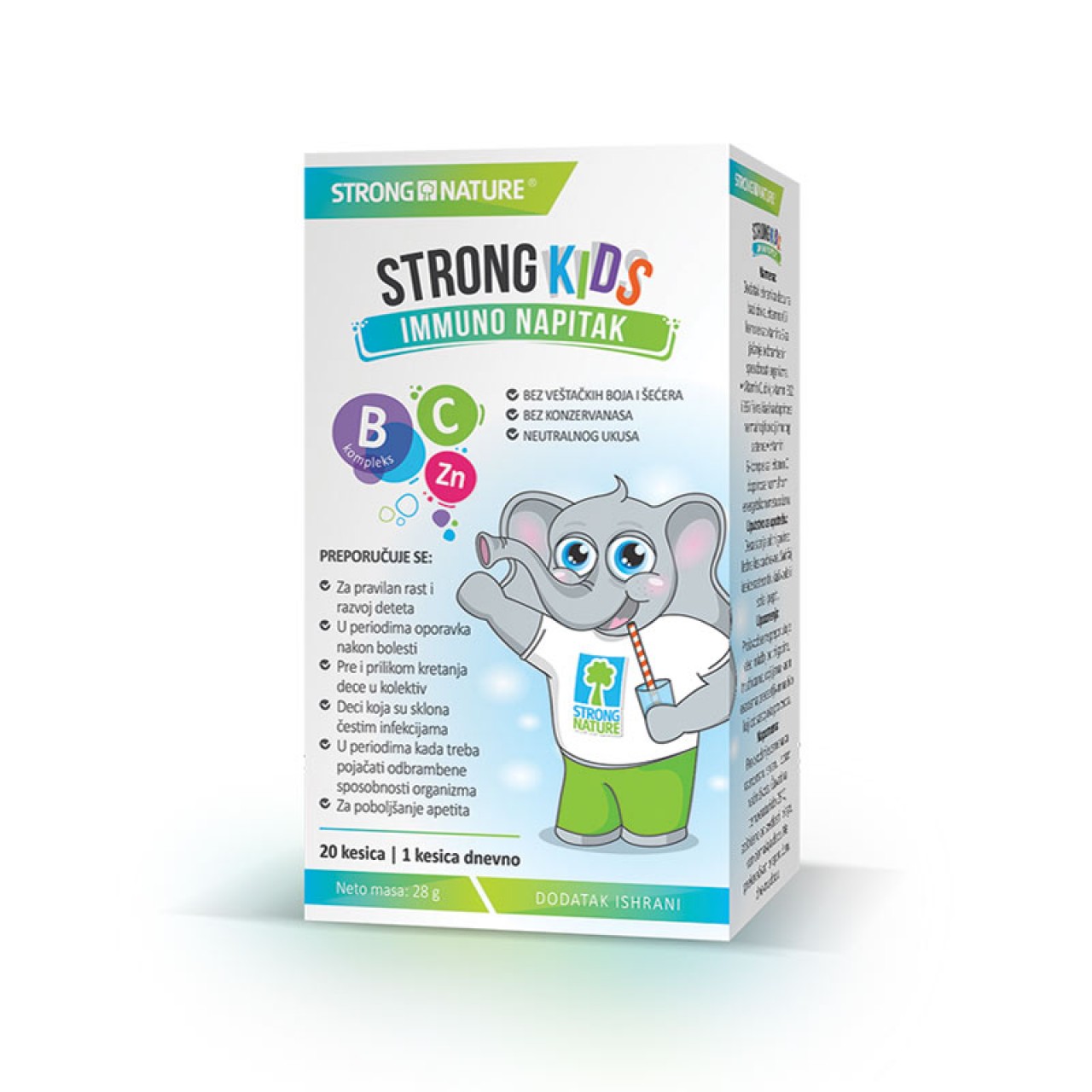 ELEPHANT STRONG KIDS IMMUNO PRAŠAK A20 | Galen Pharm On-line
