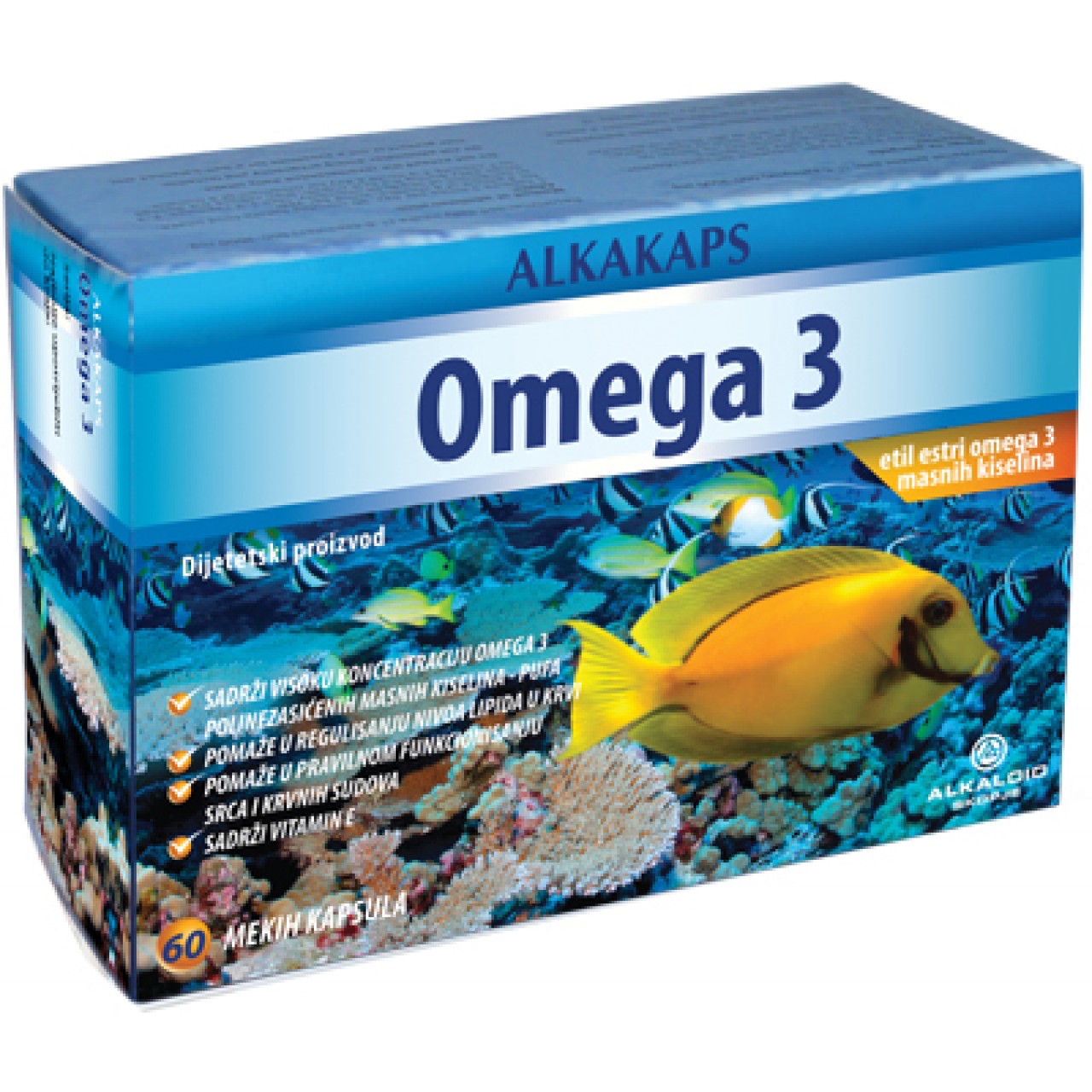 ALKAKAPS OMEGA 3 CPS 60X500MG - 18124 | Galen Pharm On-line