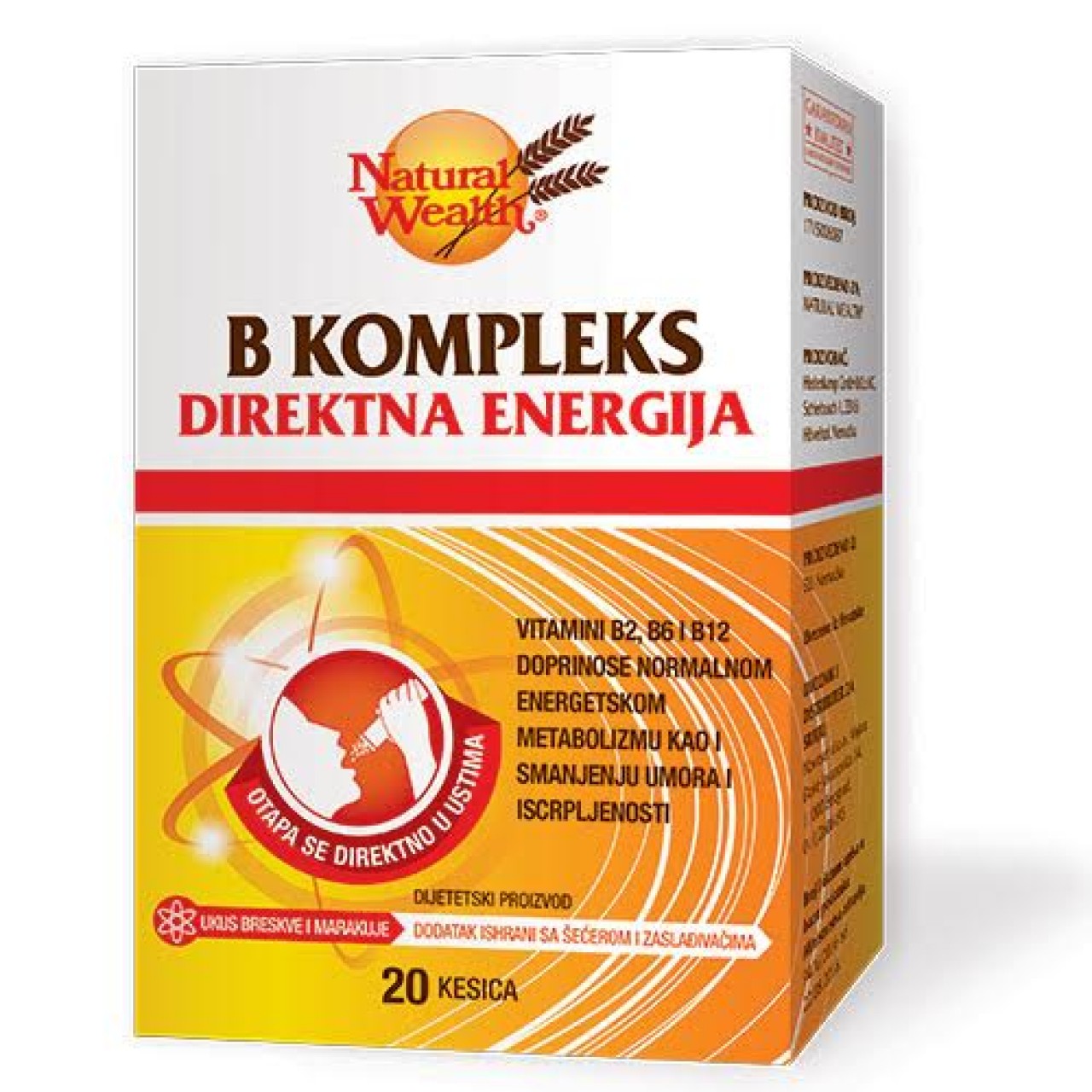 NATURAL WEALTH B-KOMPLEKS DIREKT KESICE A20 | Galen Pharm On-line
