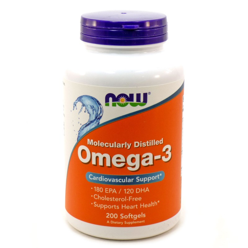 NOW OMEGA 3 KAPSULE 200X1000MG | Galen Pharm On-line