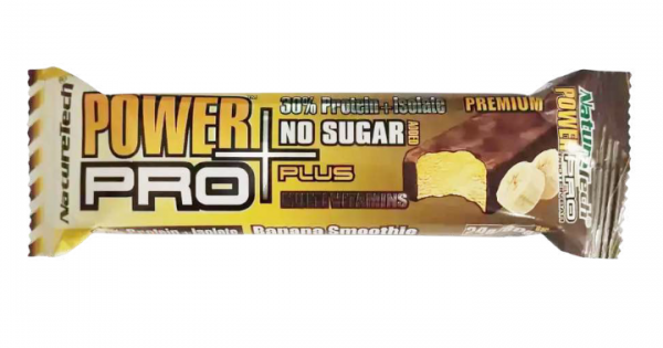 POWER PRO+30% PROTEIN BAR BANANA SMOOTHIE 80GR | Galen Pharm On-line