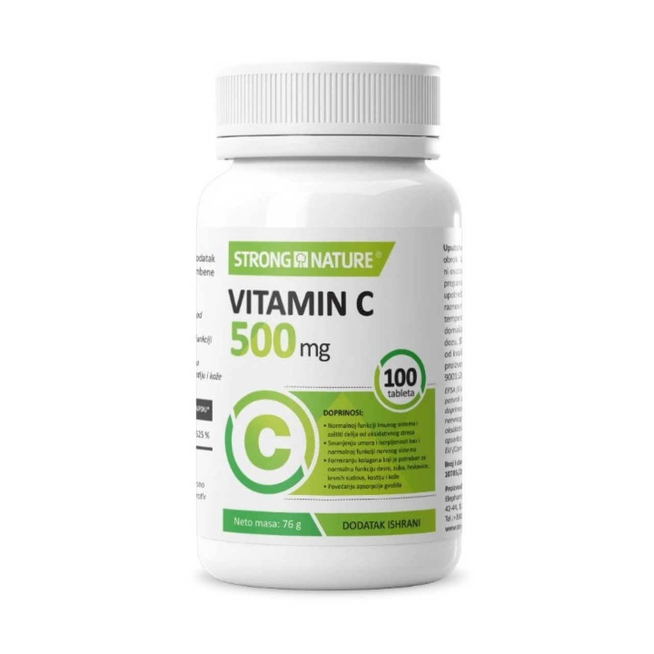 ELEPHANT VITAMIN C 500MG TABLETE A100 | Galen Pharm On-line