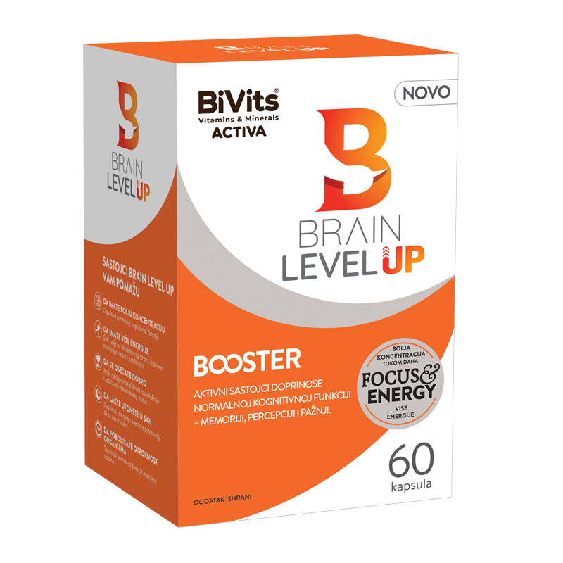 BIVITS ACTIVA BRAIN LEVEL UP BOOSTER 60 KAPSULA | Galen Pharm On-line