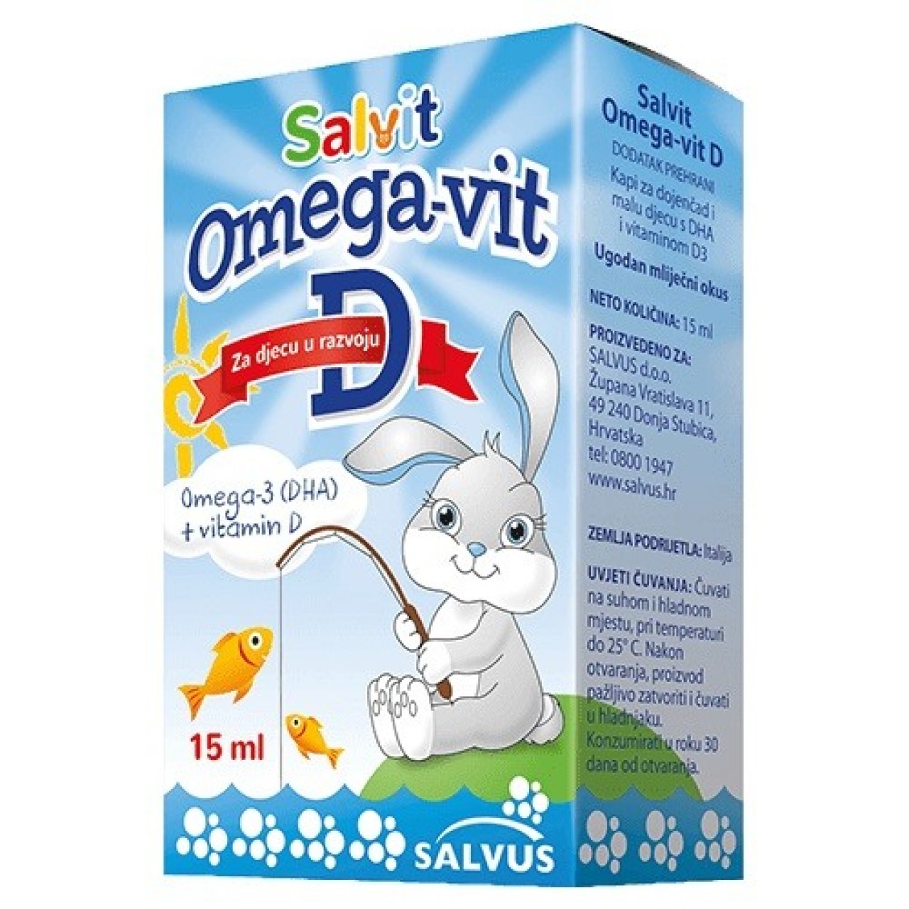 SALVIT OMEGA 3-VIT D KAPI 15ML - | Galen Pharm On-line