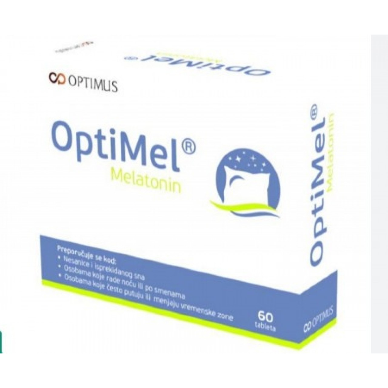 OPTIMEL MELATONIN TBL 60X1MG - 32361 | Galen Pharm On-line