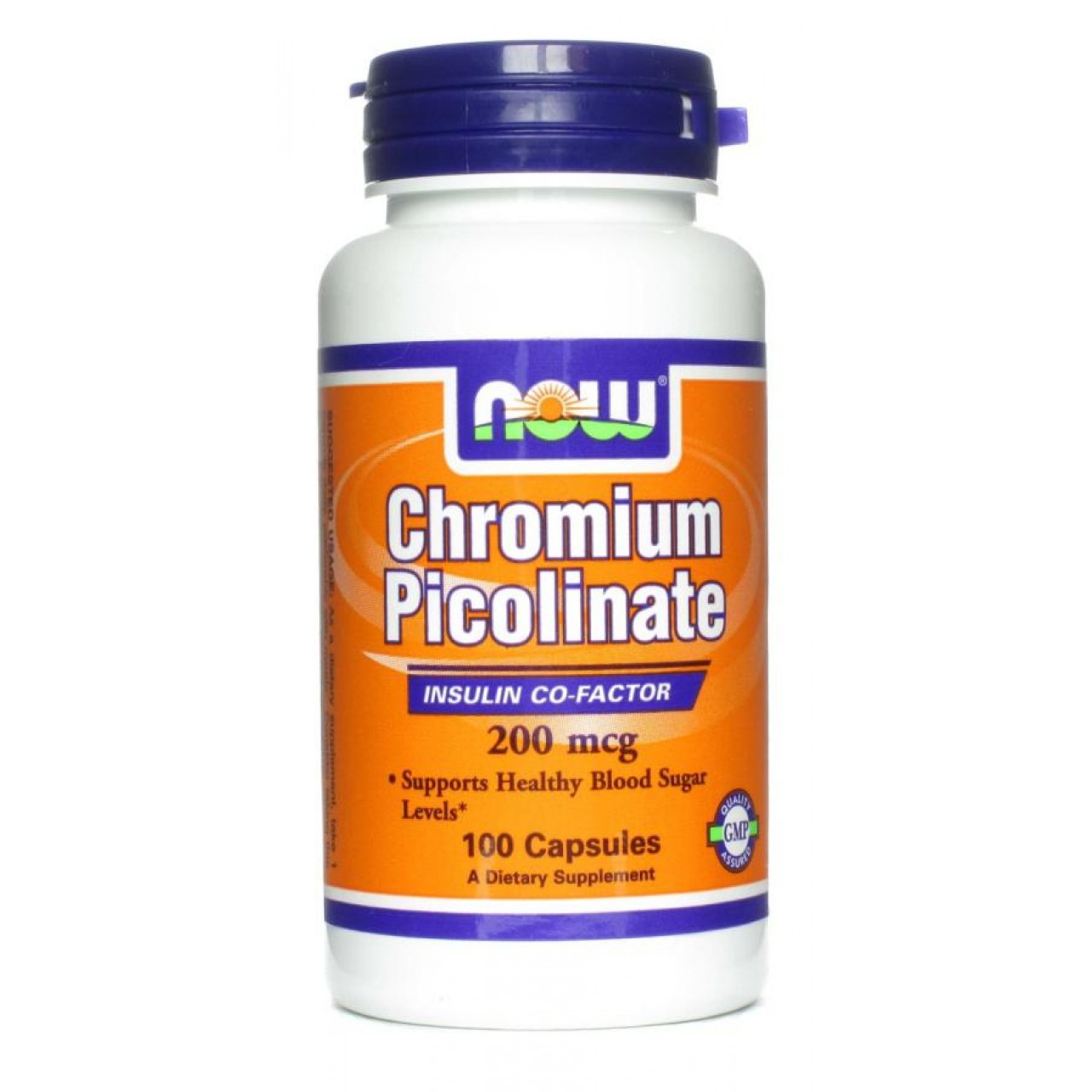 NOW CHROMIUM PICOLINAT 200MCG A100 | Galen Pharm On-line